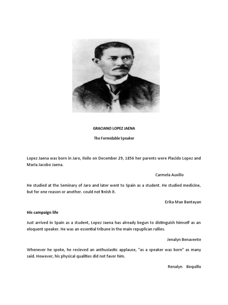 Graciano Lopez Jaena