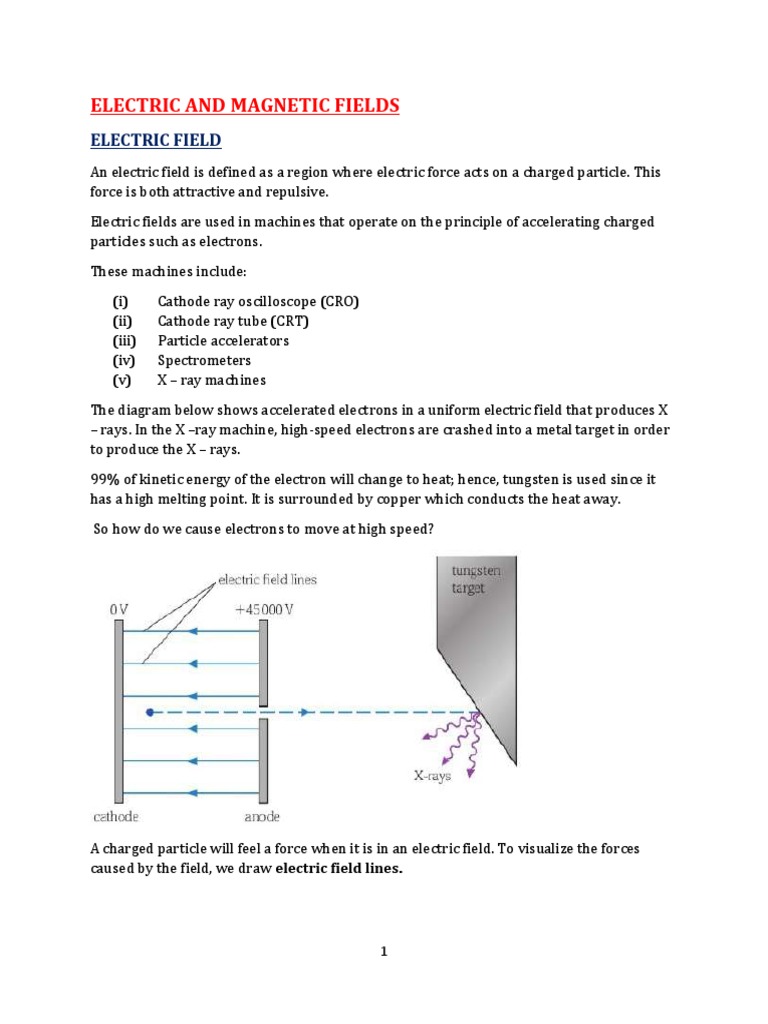 3 Electric Fields Notes | PDF | Electric Field | Electron