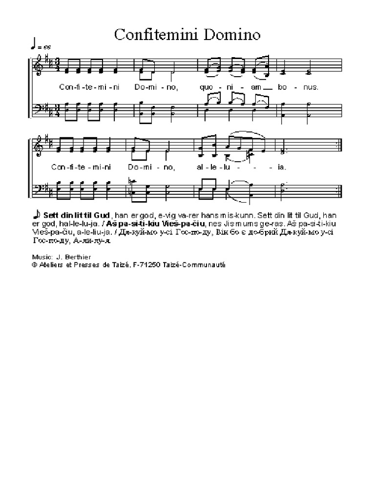 Confitemini Domino Pdf