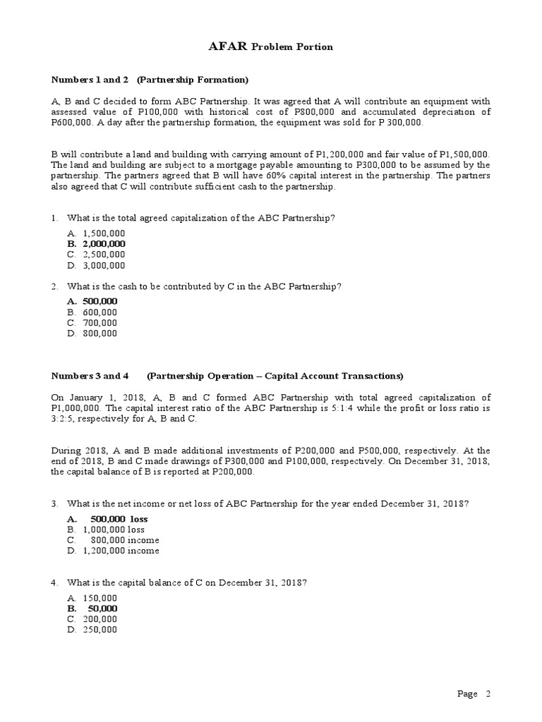 AFAR Problems | PDF | Franchising | Goodwill (Accounting)