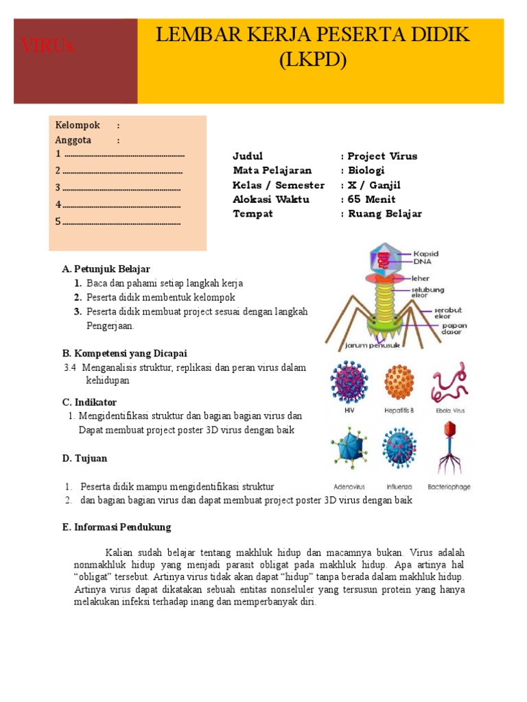 LKPD Virus Project | PDF