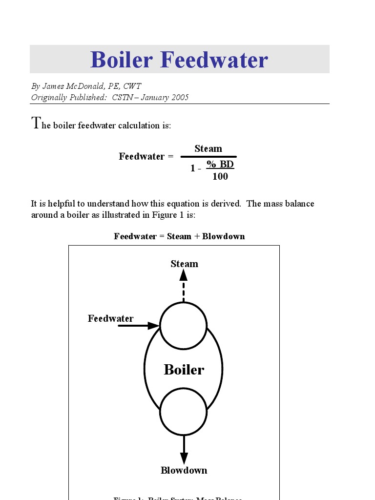 Boiler Blowdown Calculation Guide | PDF