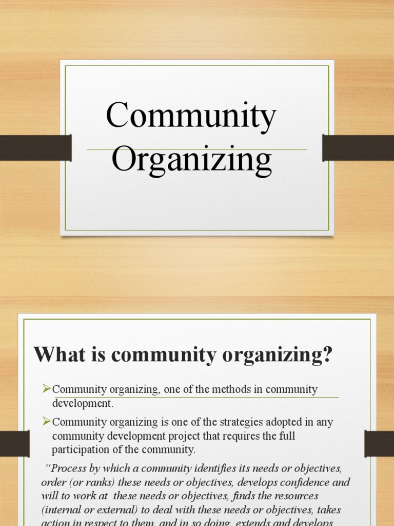 Community Organizing | PDF | Community | Human Nature