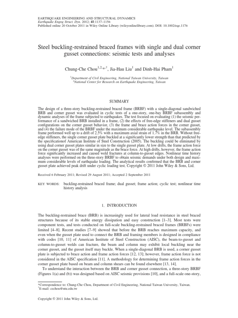 Chou Et Al 2012 | PDF | Buckling | Strength Of Materials