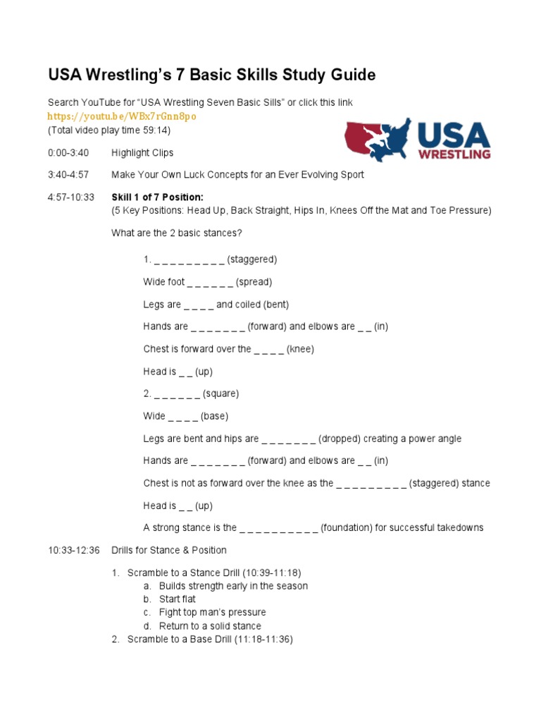 7 Basic Skills Guide | PDF | Professional Wrestling | Individual Sports