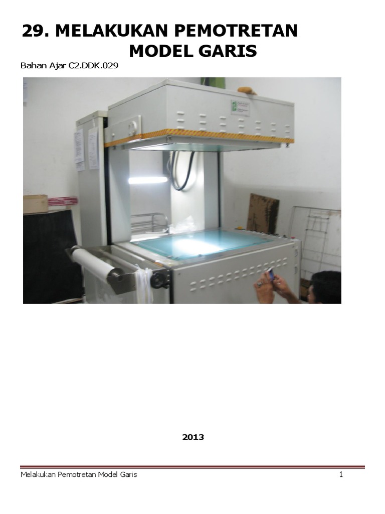 Melakukan Pemotretan Model Garis | PDF