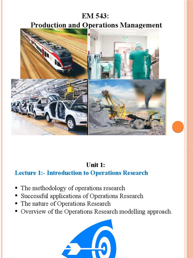Overview of Operations Research Methodology | PDF | Conceptual Model ...