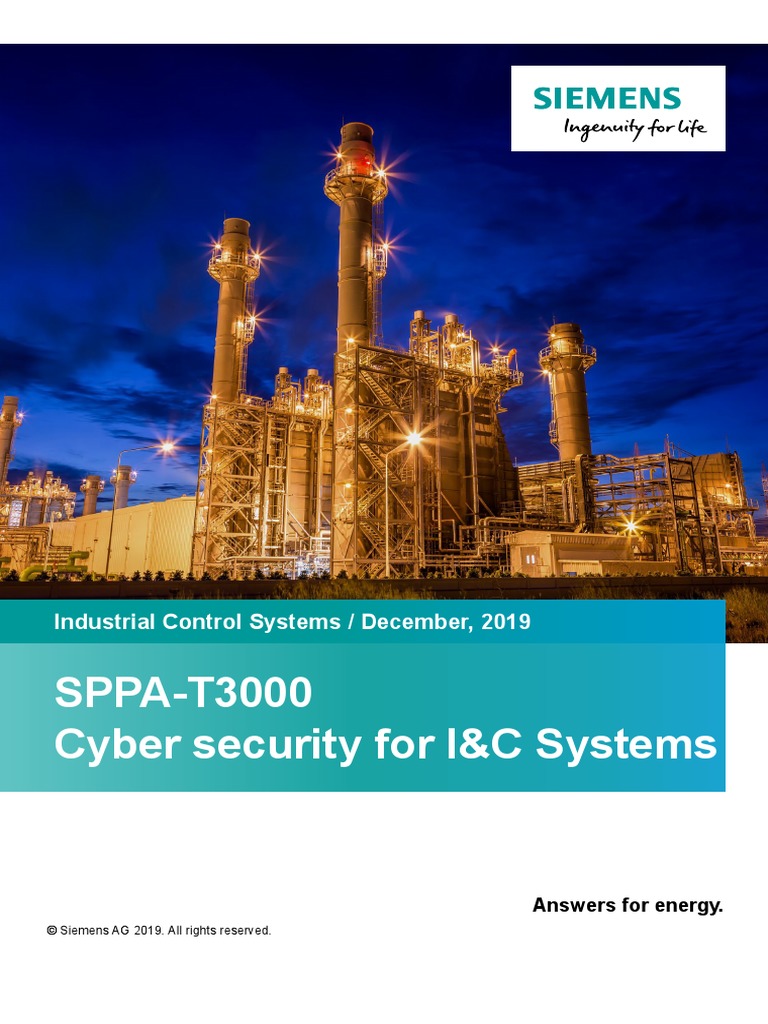 SPPA-T3000 Cyber Security For I&C Systems: Industrial Control Systems ...