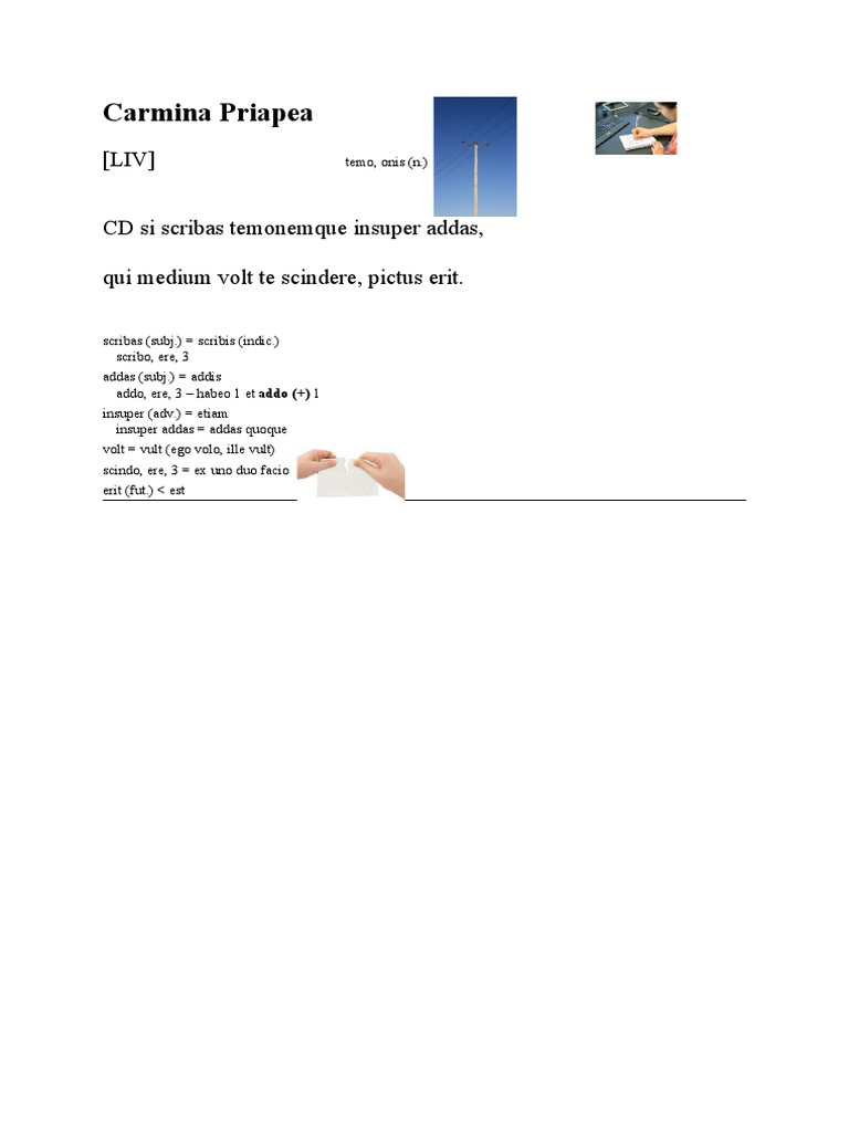 Carmina Priapea 54 LIV | PDF