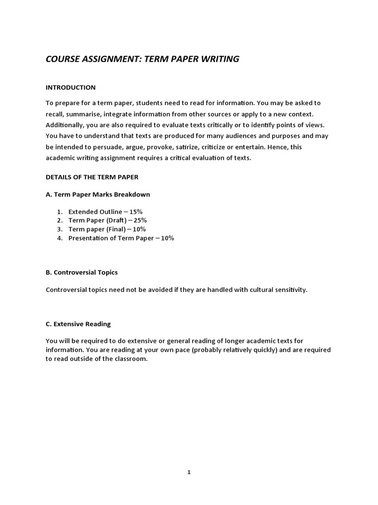 Extended Outline & 3 Samples (15%) | PDF | Procrastination ...