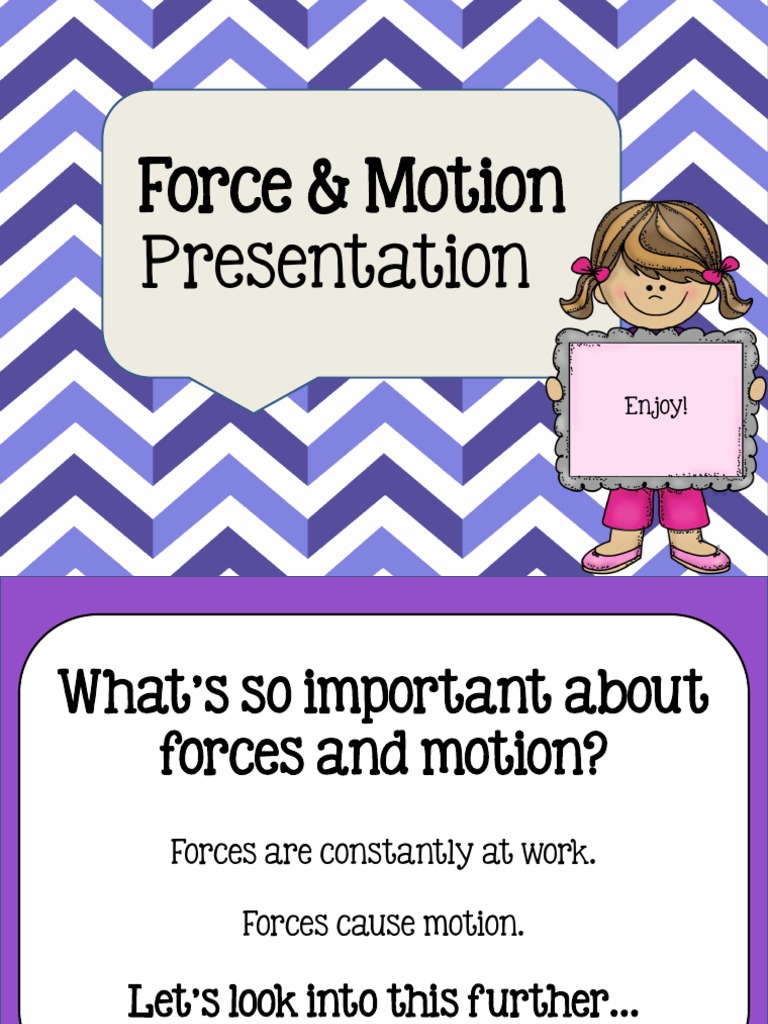 Force and Motion PowerPoint | PDF