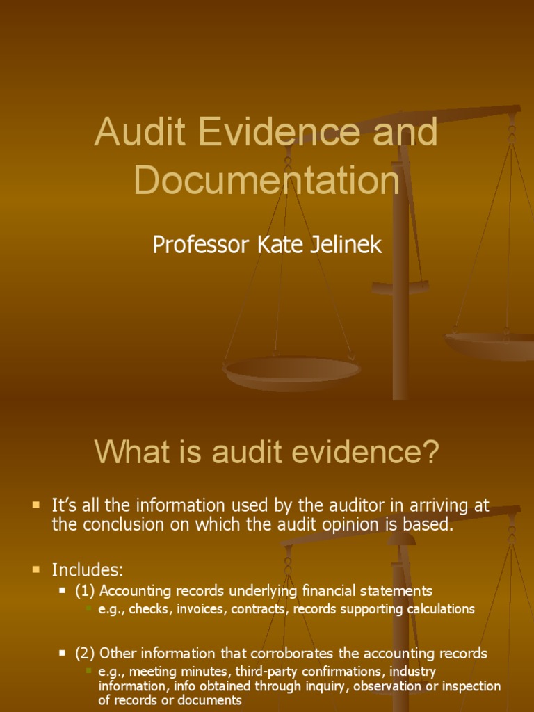 Audit Evidence Essentials | PDF | Audit | Evidence