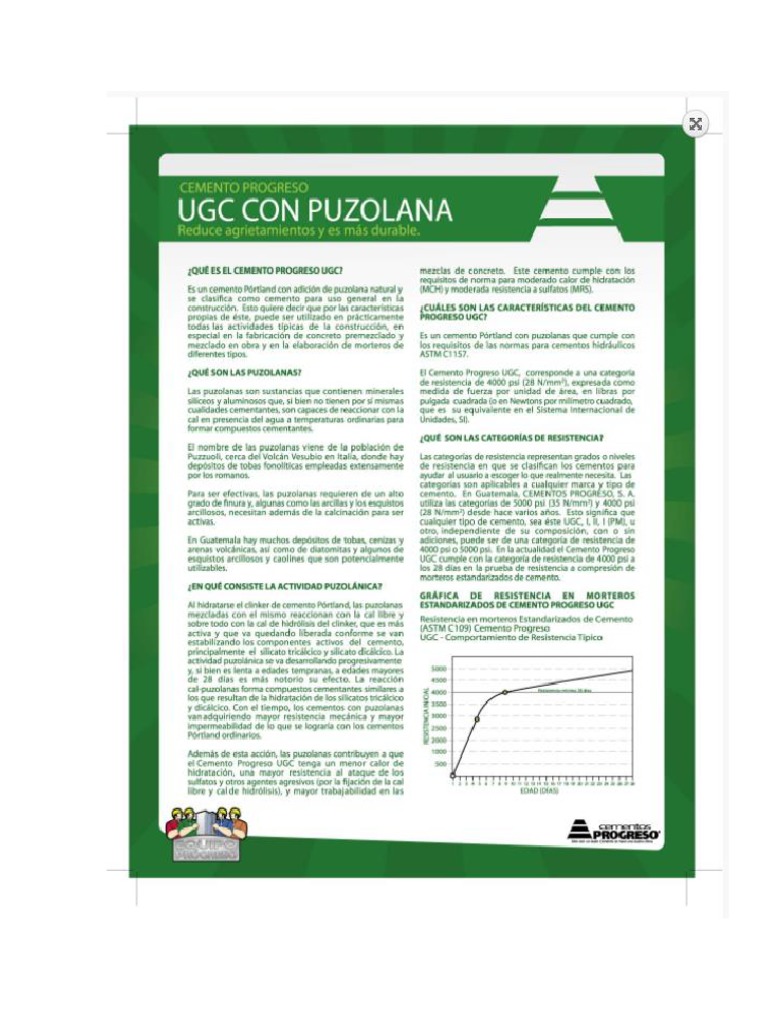 Ficha Tecnica Cemento Ugc | PDF
