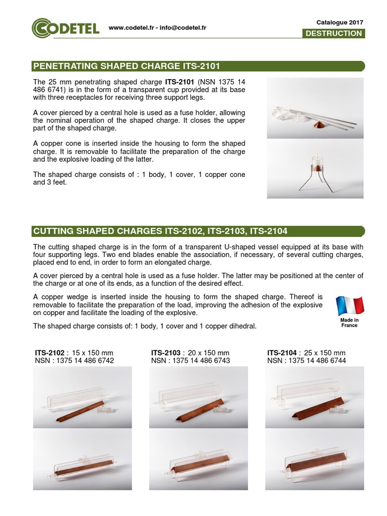 Cutting and Penetrating Shaped Charges | PDF | Technology & Engineering ...