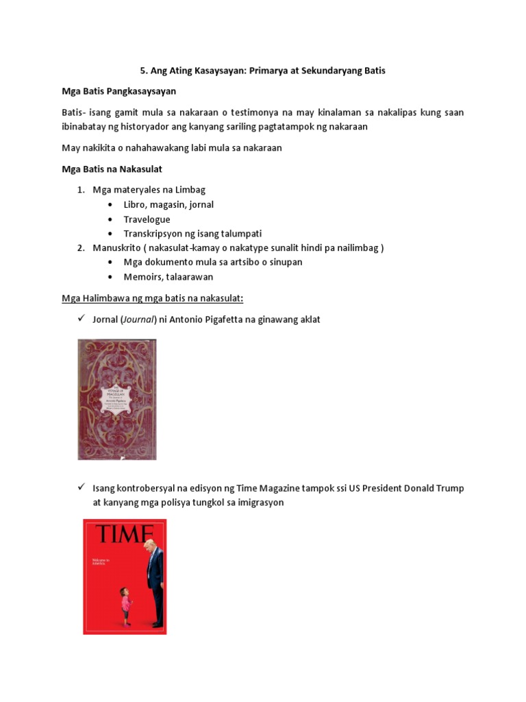 Kasaysayan | PDF