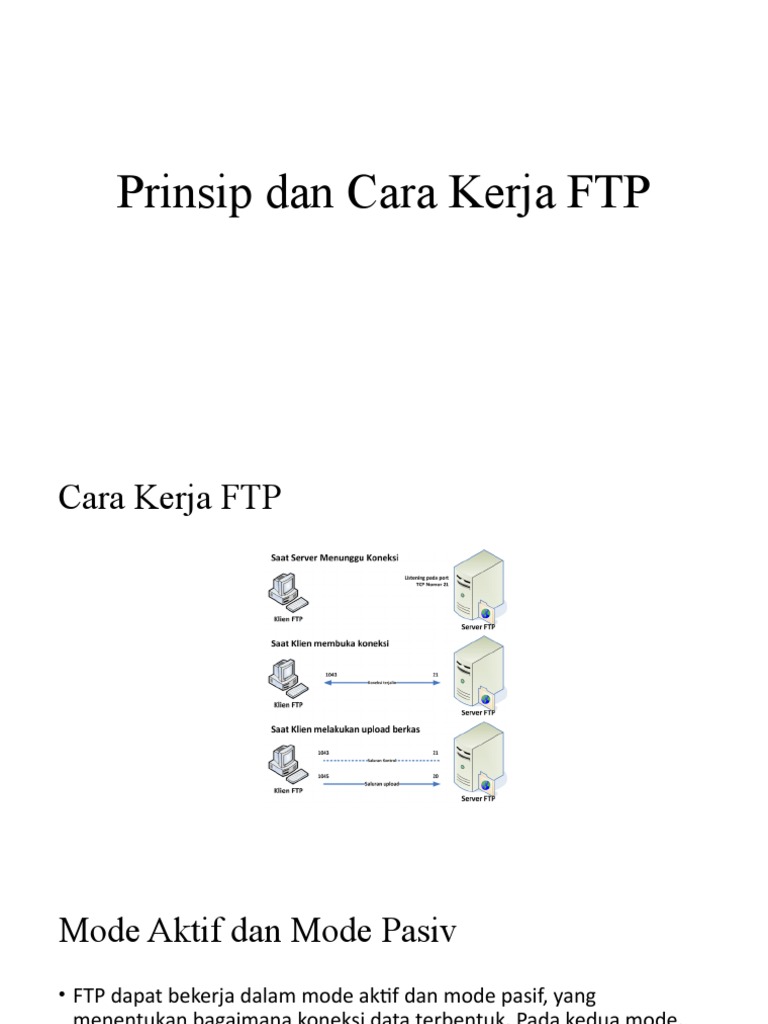 Prinsip Dan Cara Kerja FTP | PDF