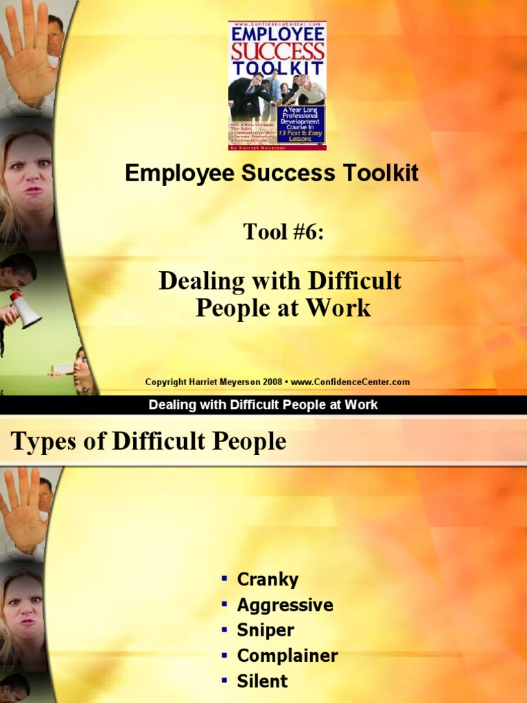 Dealing With Difficult People-Power | PDF | Psychological Concepts