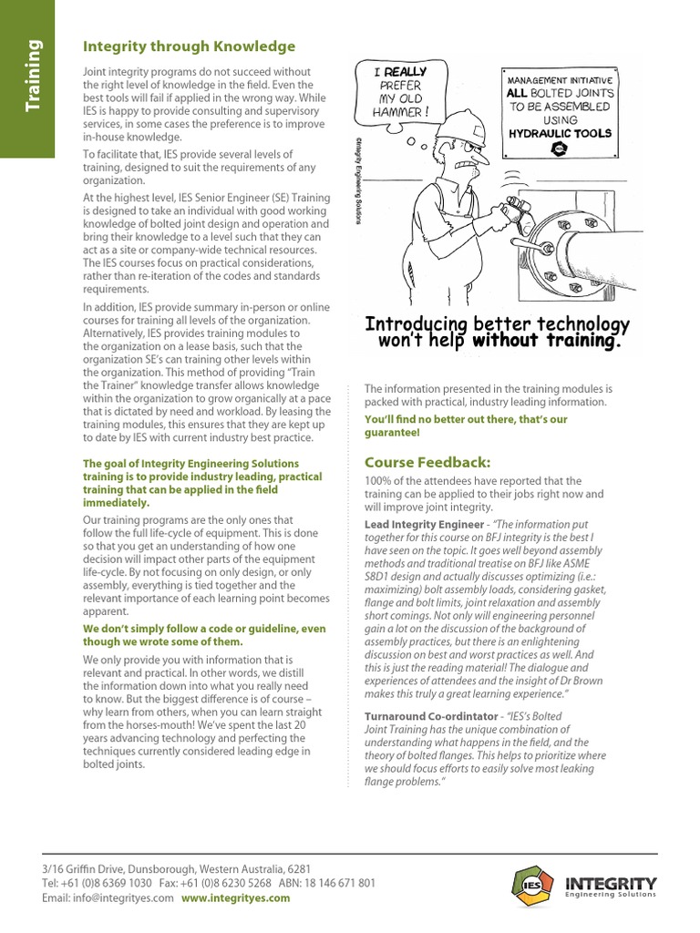 IES Training Modules for Integrity Knowledge | PDF | Consultant | Business