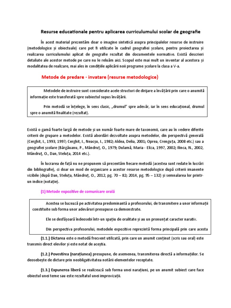 Resurse Educationale | PDF