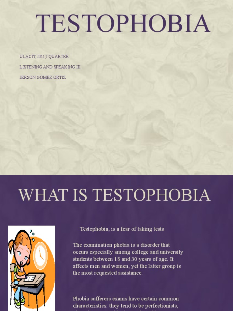 Understanding Testophobia: Causes & Treatment | PDF