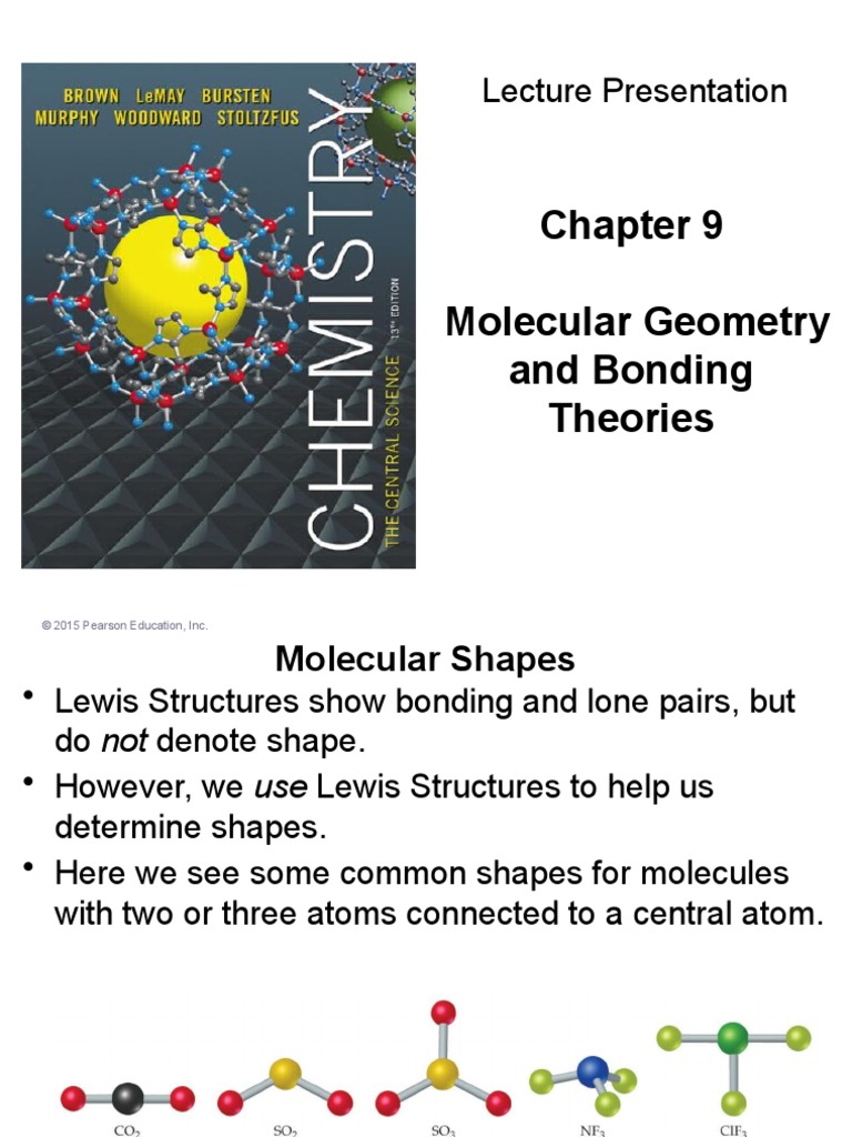 Molecular Geometry and Bonding Theories: Lecture Presentation | PDF ...