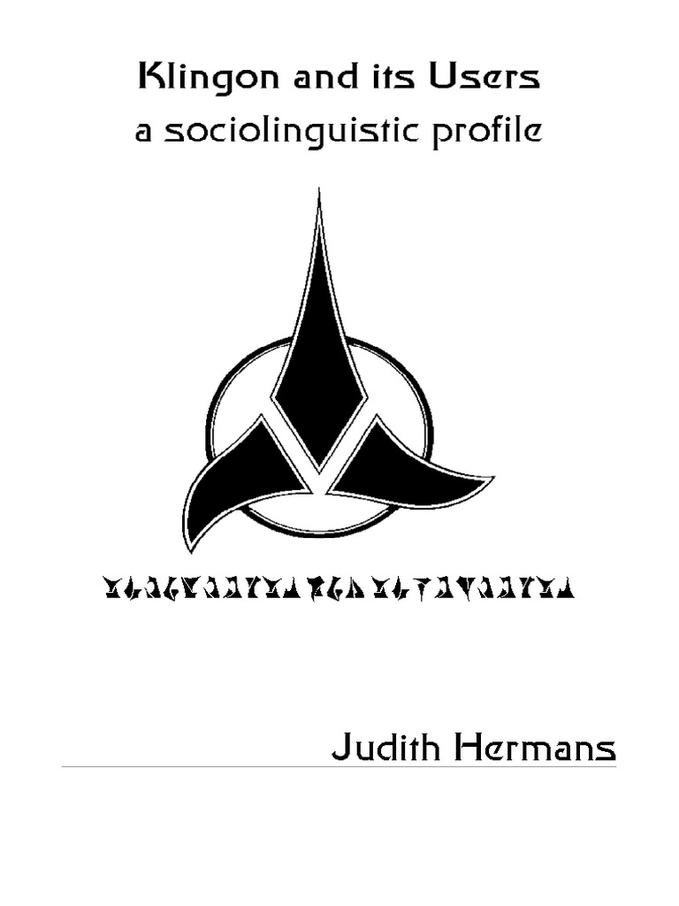 Klingon and Its Users - A Sociolinguistic Profile | PDF | Klingon ...