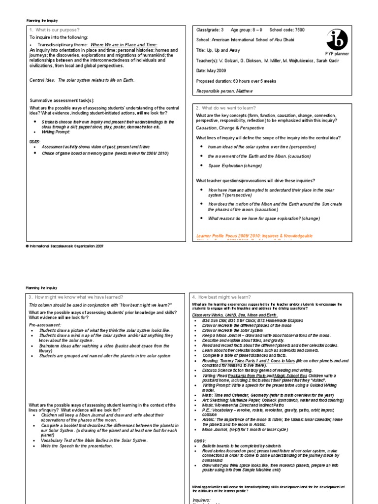 Solar System Grade 3 | PDF | Moon | Planets