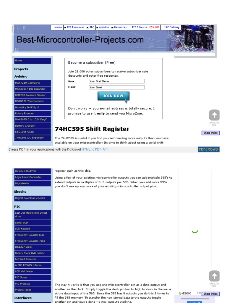 SPI Interface - HC595 Uygulamaso | PDF | Arduino | Microcontroller