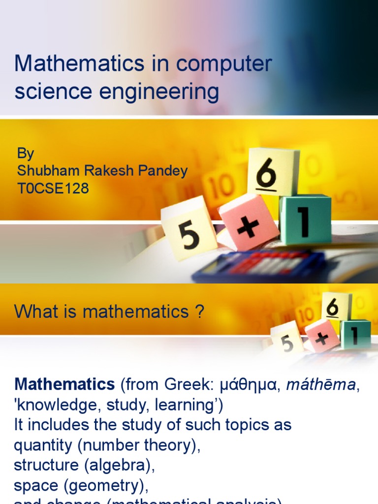 Importance of Maths in Computer Science | PDF | Discrete Mathematics ...
