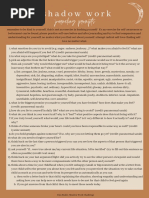 Shadow Work Journal | PDF | Shadow (Psychology) | Shame