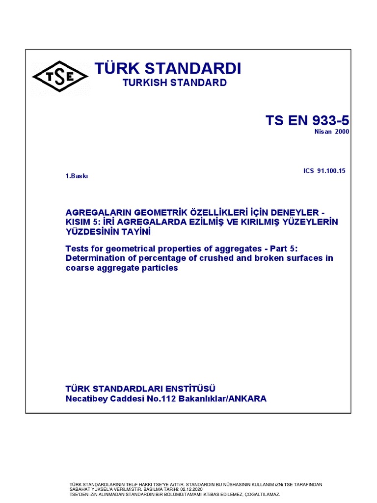 TS en 933-5 PDF | PDF