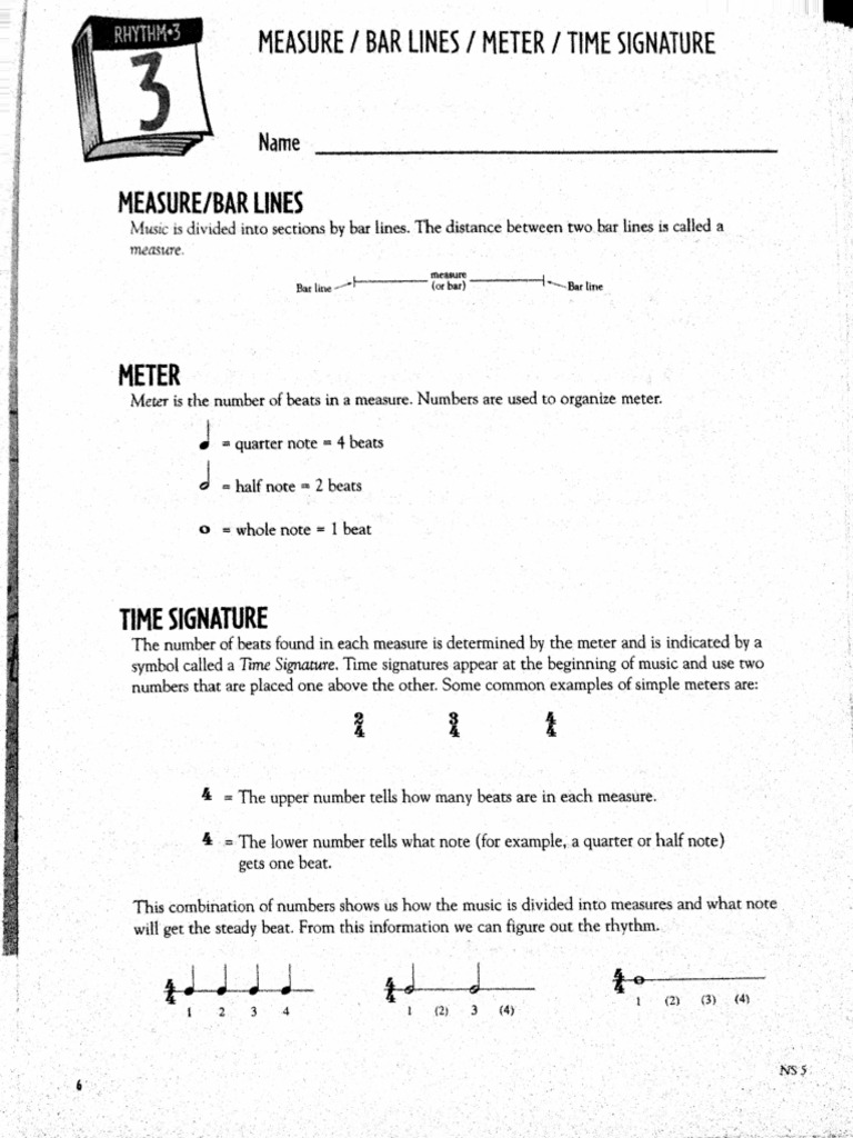 Music Theory - Note Duration Worksheet Packet | PDF