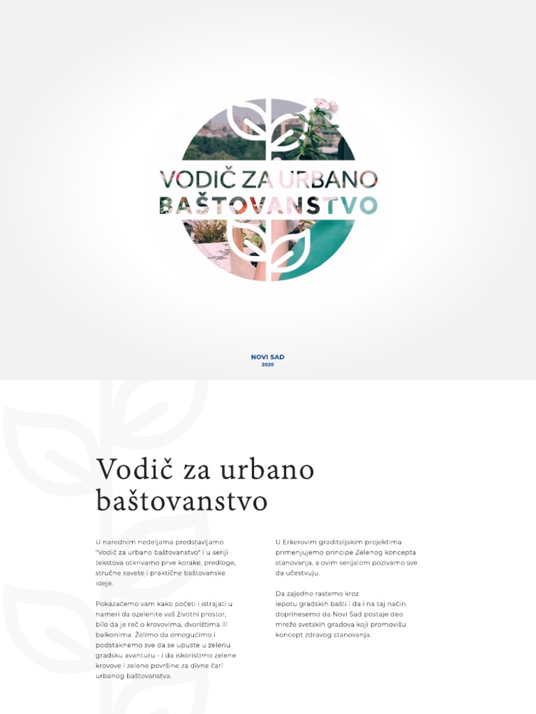 Erker Vodic Kroz Urbano Bastovanstvo | PDF