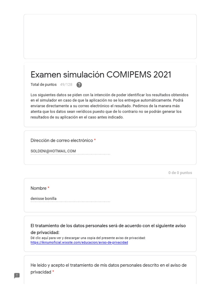 Simulador de Examen COMIPEMS 2021 | PDF | Redox | Ácido