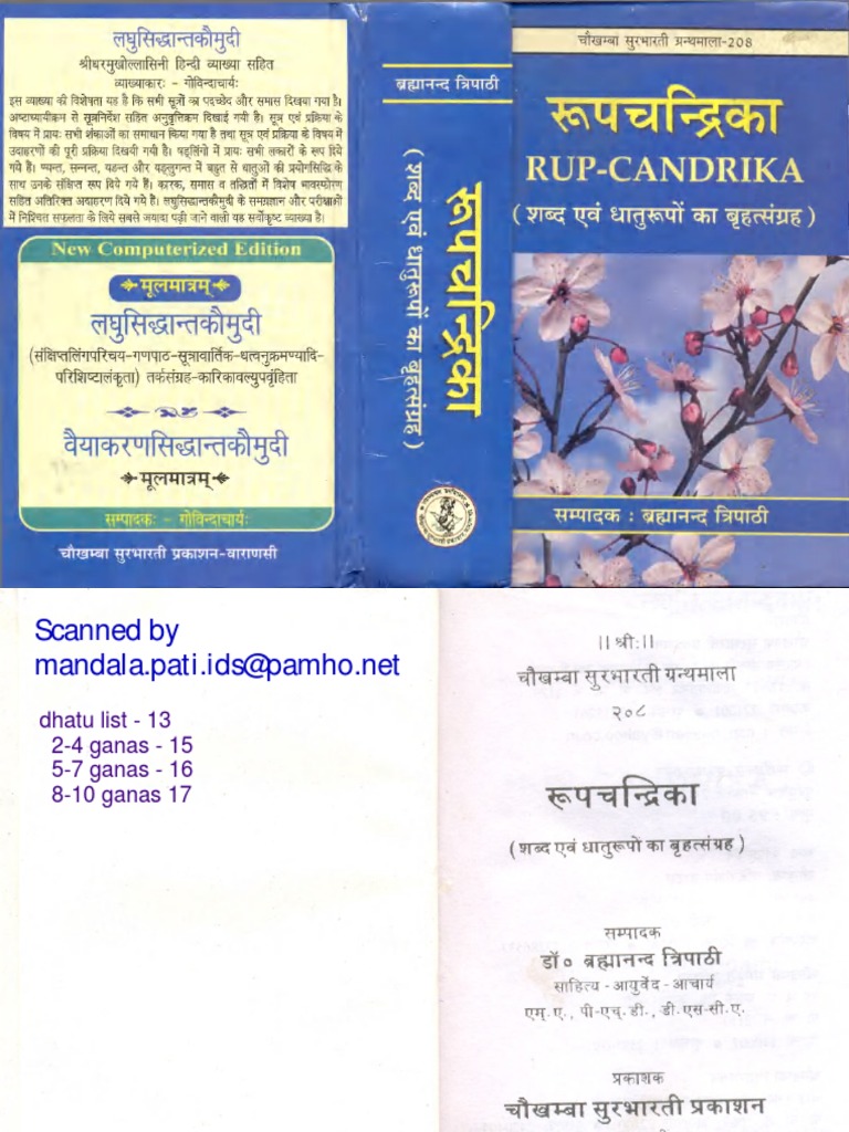 Sanskrit Rupa Chandrika | PDF