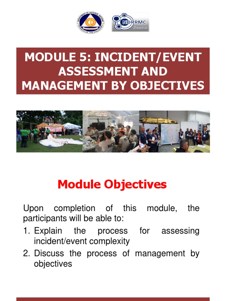 Incident Assessment and Management Objectives | PDF | Incident Command ...