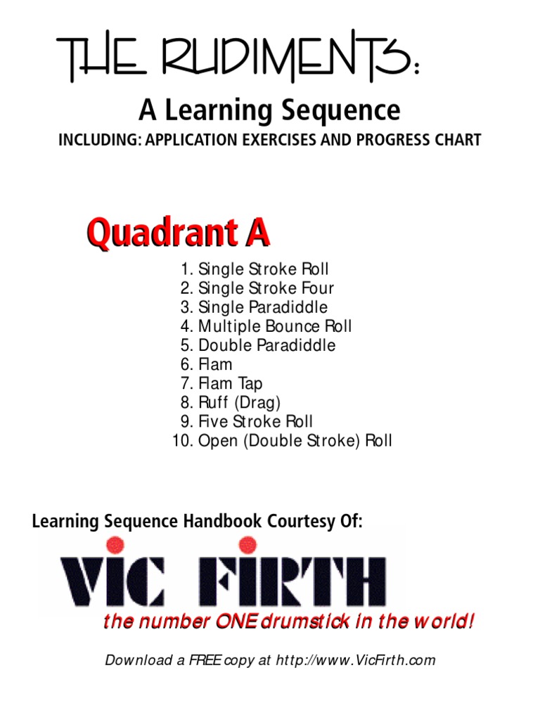 (Percussion) (Snare) Drums - 40 Drum Rudiments | PDF | Drumming ...
