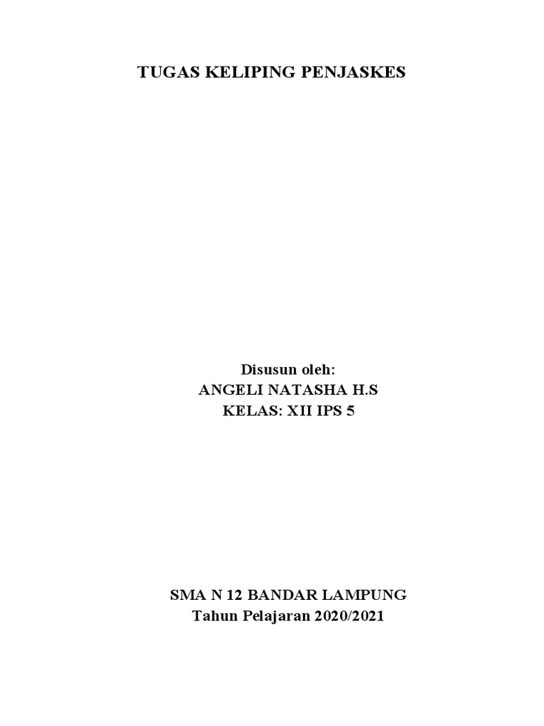 Tugas Keliping Penjaskes | PDF