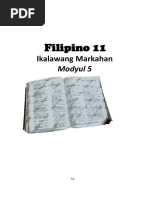 Filipino 11 Module 1 | PDF