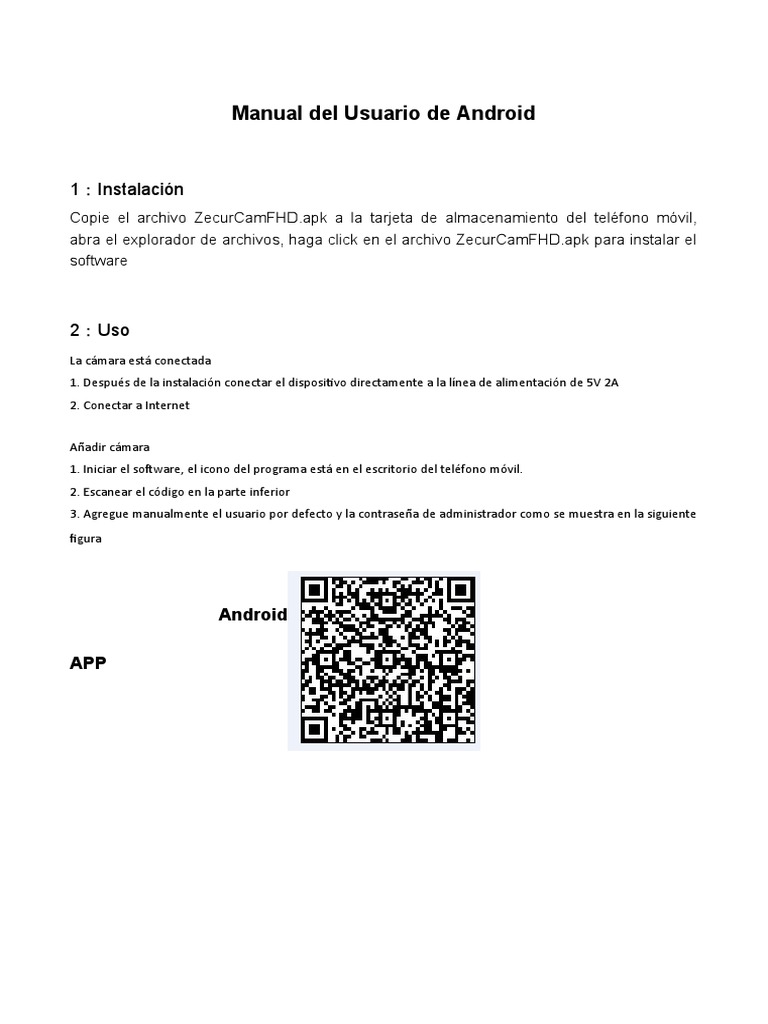 APP User Manual - Android - Spanish Version | Descargar gratis PDF ...