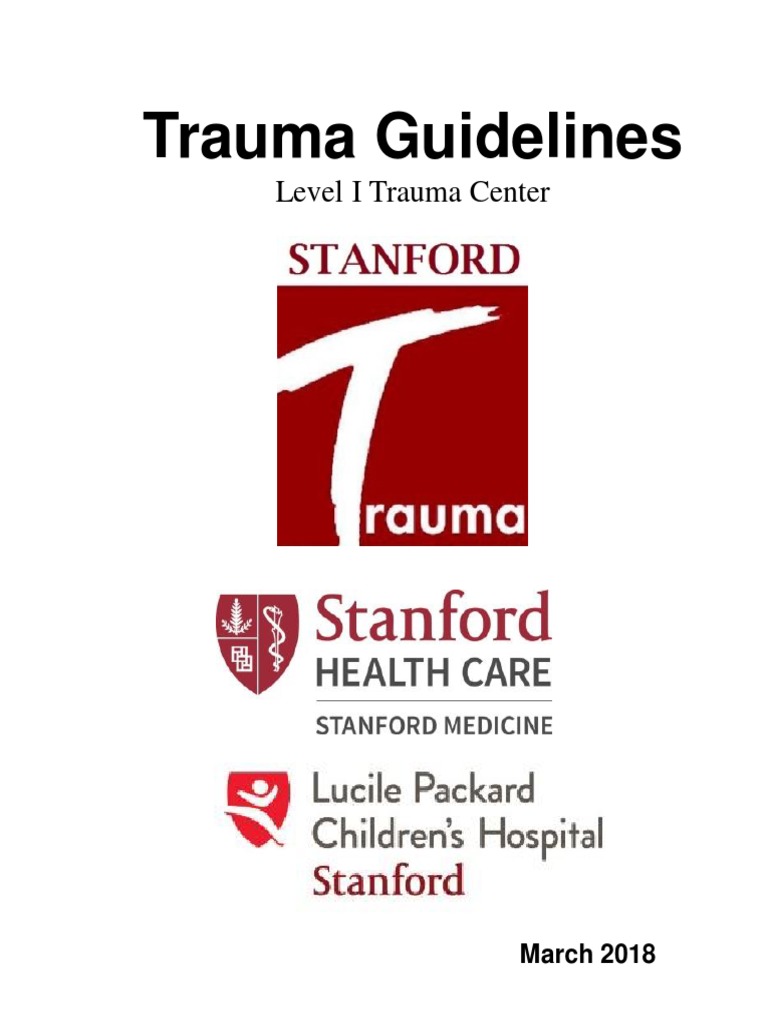 Trauma Guidelines 2018 | PDF | Major Trauma | Cardiopulmonary Resuscitation