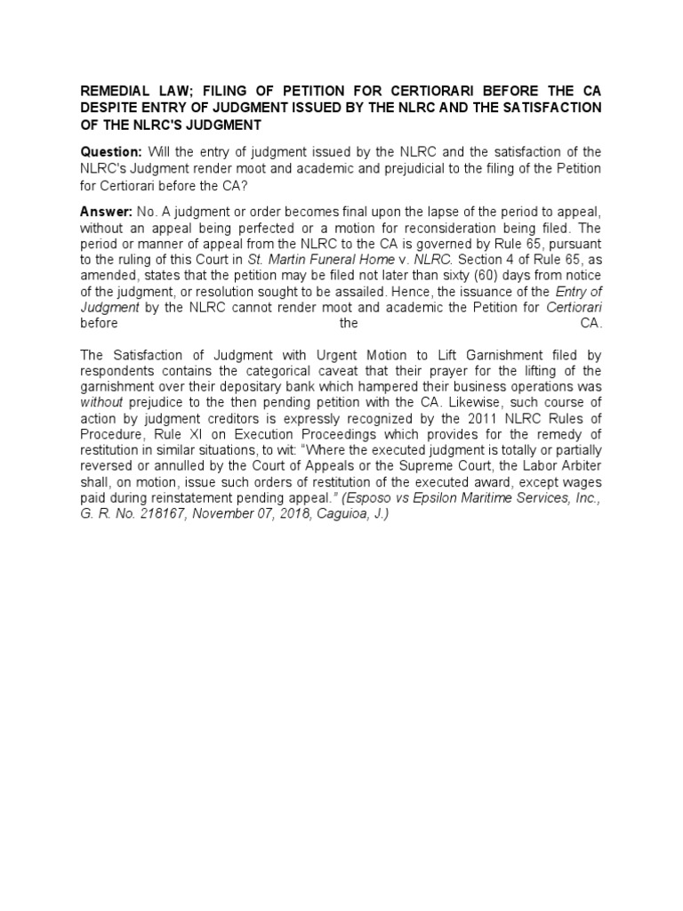 970 Esposo Vs Epsilon Maritime Services, Inc. | PDF