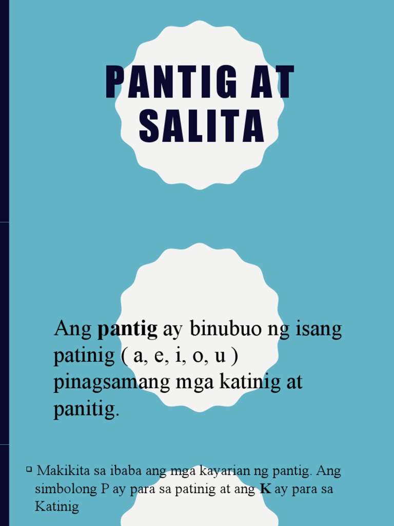 Pantig at Salita | PDF