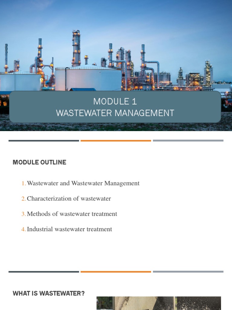 Module 1 - Wastewater and Wastewater Treatment Part 1 | PDF | Sewage ...