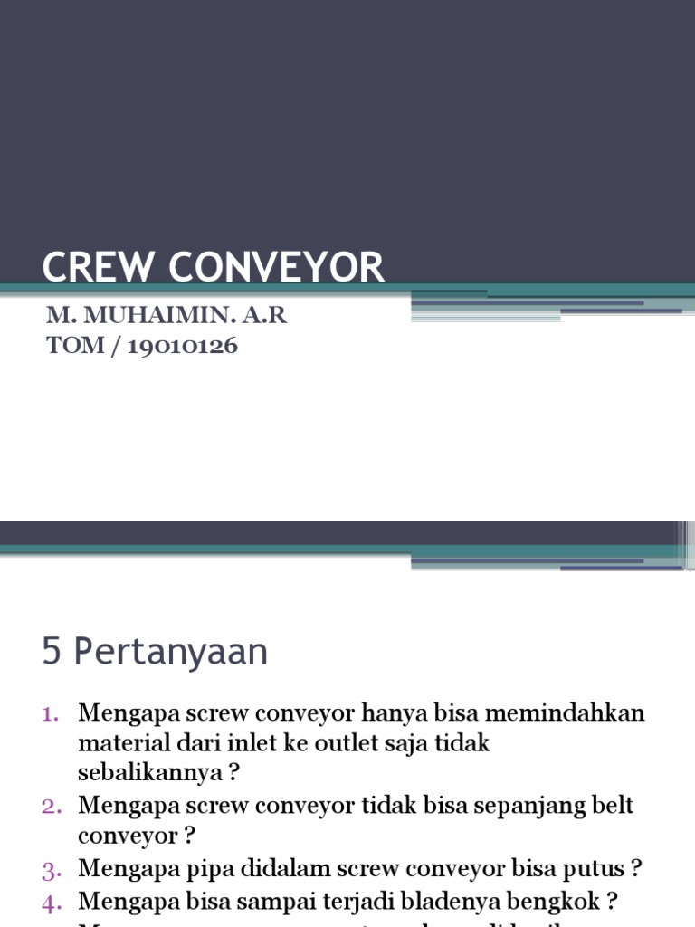 Crew Conveyor | PDF | Perjalanan