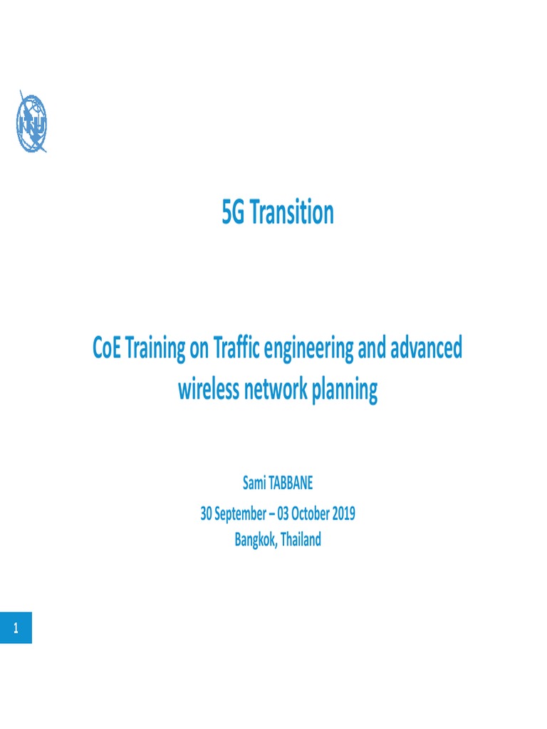 ITU-5G Transition-2019 | PDF | Telecommunications | Networks