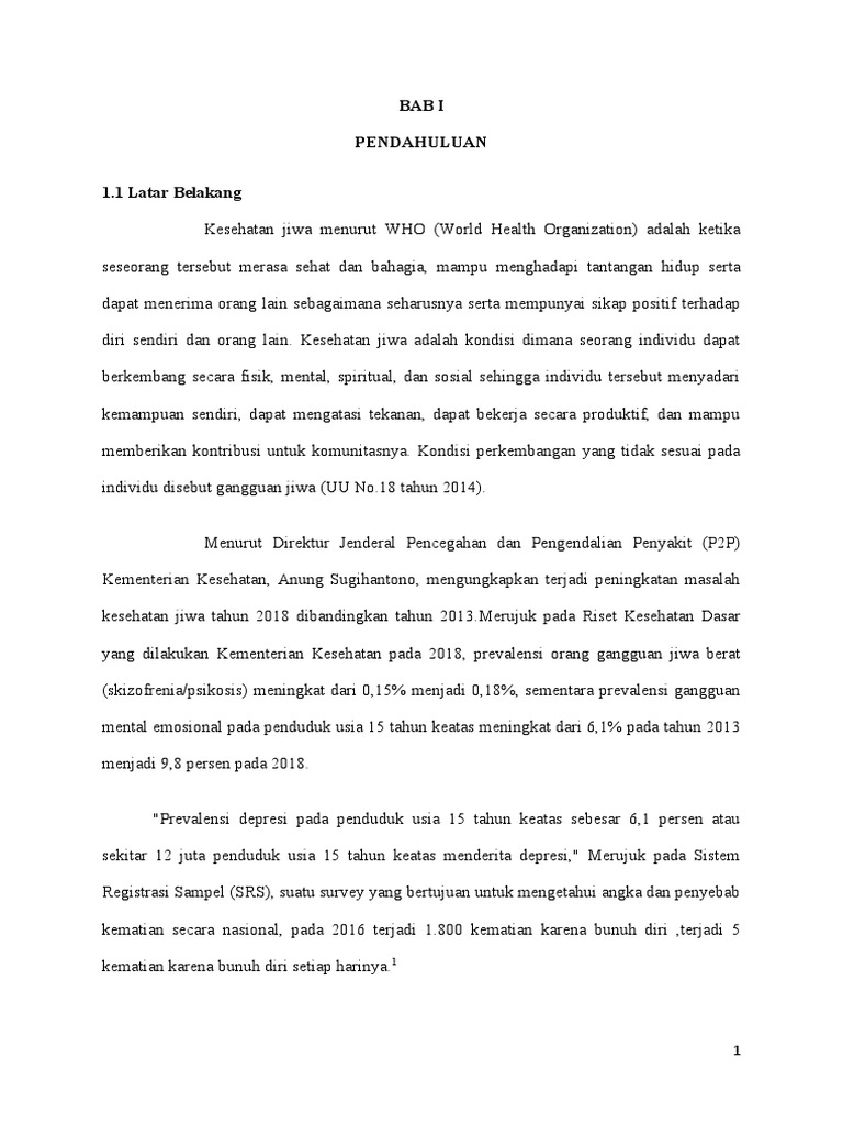 Contoh Mini Project (Minipro) Puskesmas | PDF