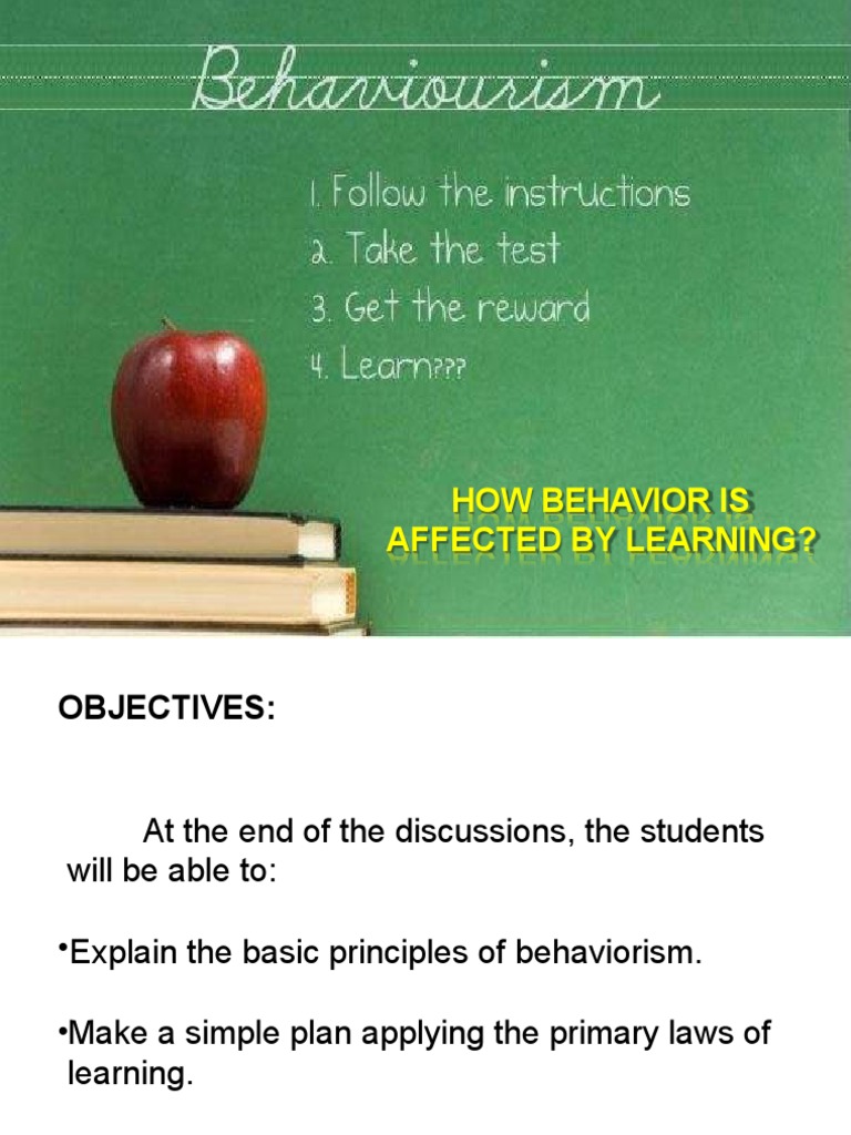 Behaviorist Perspective | PDF | Behaviorism | Reinforcement