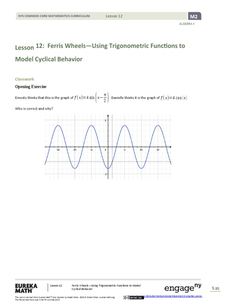 Algebra II m2 Topic B Lesson 12 Student | PDF | Function (Mathematics) | Equations