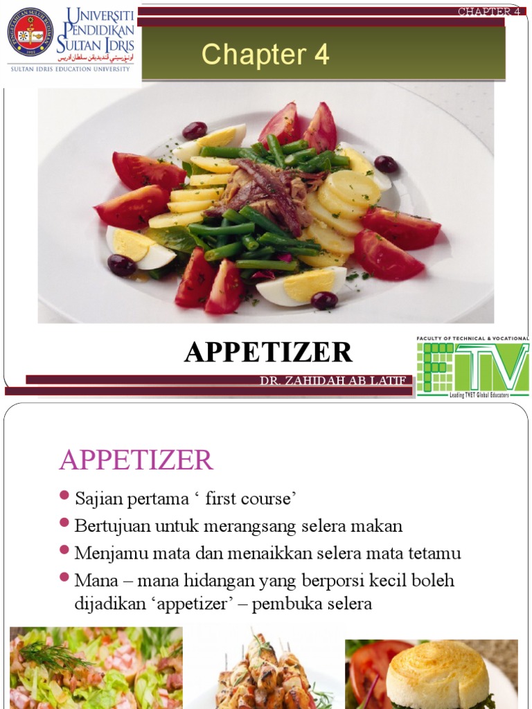Chapter 4 - Appetizer | PDF